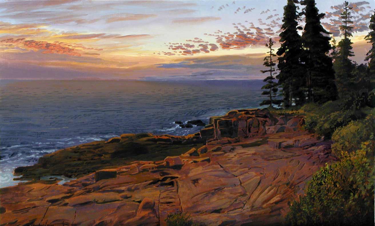 Landscape Paintings of Acadia National Park by Arthur Chartow ...
